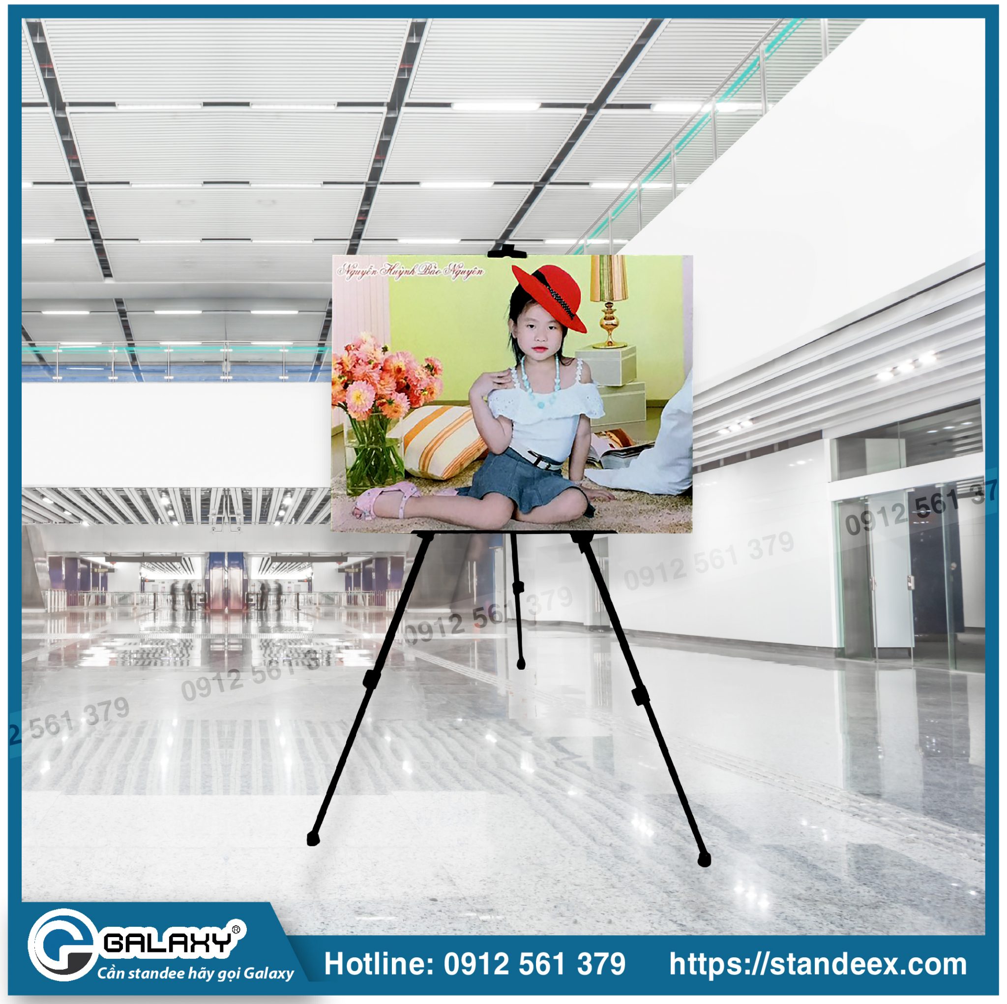 Galaxy nhập khẩu, phân phối standee, booth sampling, bảng giá siêu thị