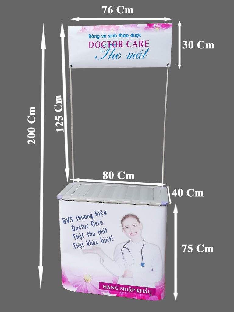 Hướng dẫn lắp booth sampling nhôm có video chi tiết